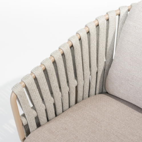 4SO Taste Eva dining set met Prado tafel - Latte - diam. 160 cm bij ...