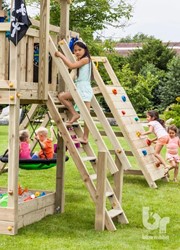 Blue Rabbit 2.0 - toren beach hut , incl. houtpakket en glijbaan ...